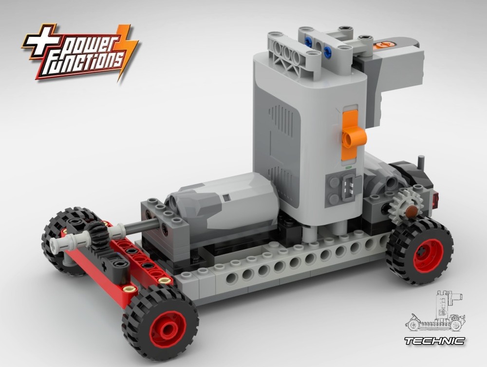 LEGO MOC Simple RC Car - Steering With Gear Rack V1.0 by Agilinzzz ...