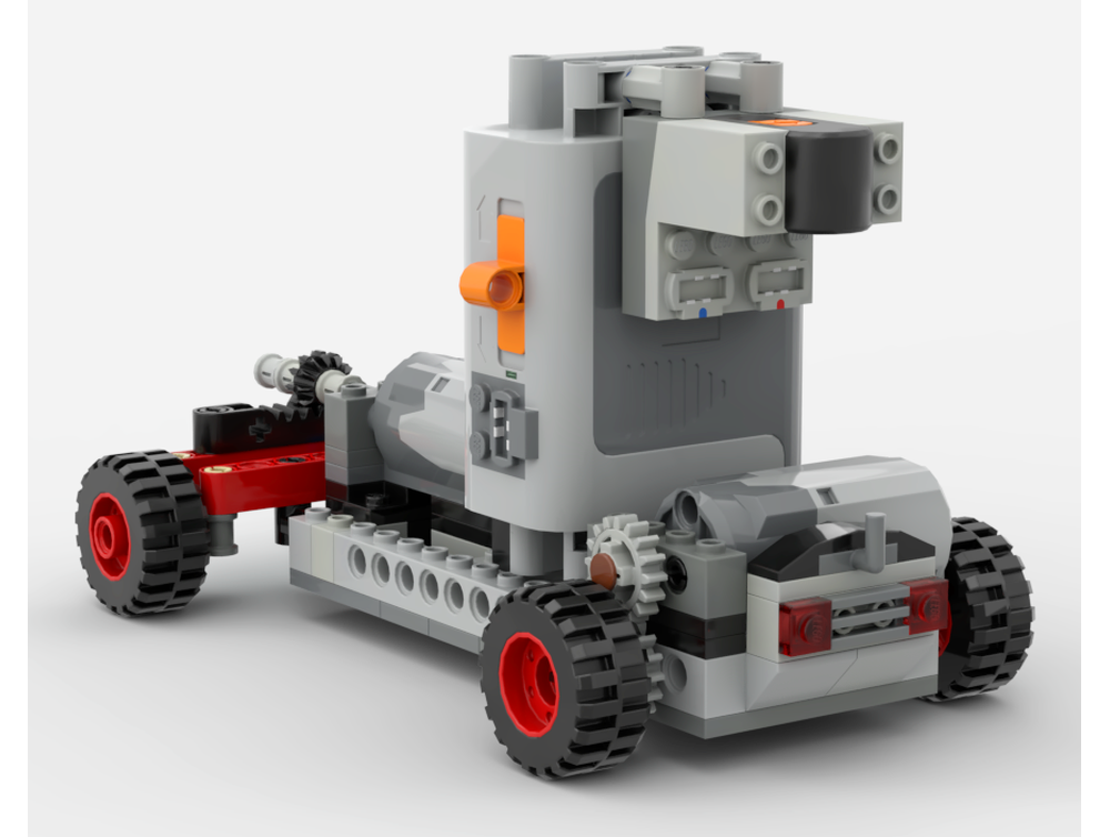 LEGO MOC Simple RC Car - Steering With Gear Rack V1.0 by Agilinzzz ...
