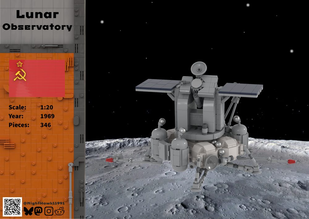 LEGO MOC E-8 Based Lunar Observatory (1:20) by NightHawk11991 ...