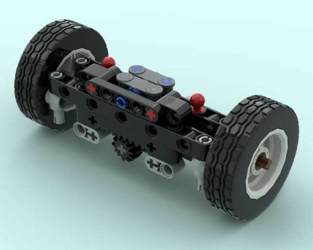 LEGO MOC Compact live front axle for cars by spectralmark | Rebrickable ...