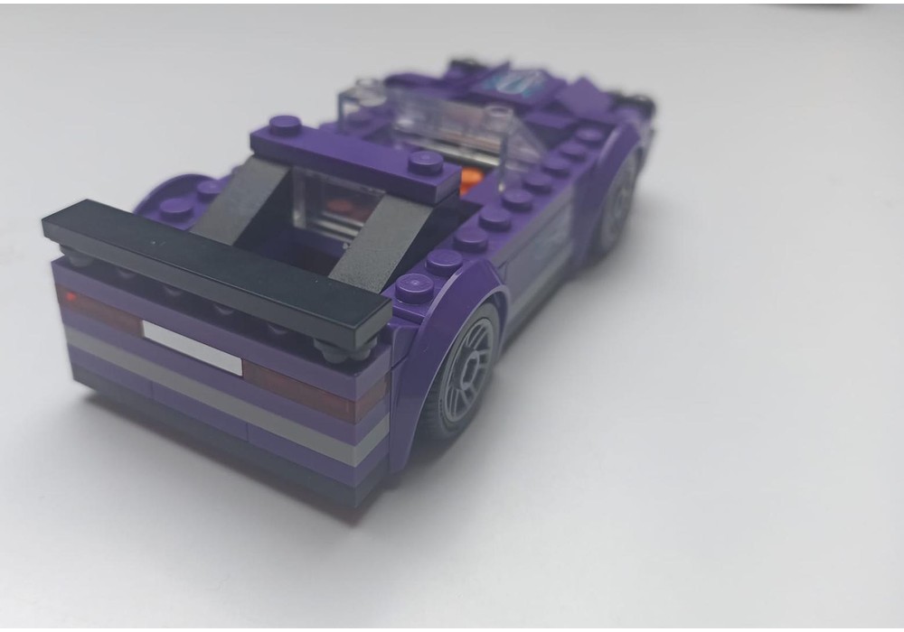 LEGO MOC Purple Muscle Car by Ktomek283 | Rebrickable - Build with LEGO