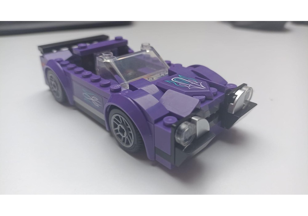 LEGO MOC Purple Muscle Car by Ktomek283 | Rebrickable - Build with LEGO
