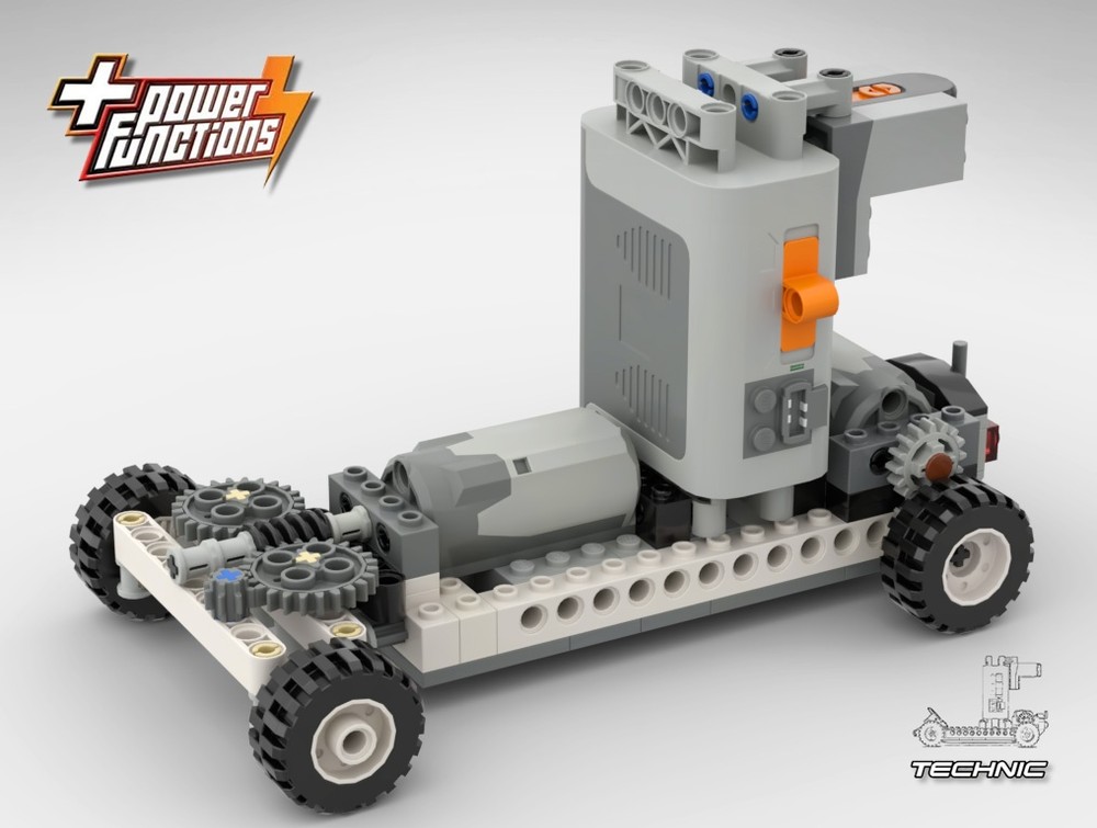 LEGO MOC-213482 Simple RC Car - Steering With Gear Worm Screw V1.0 by ...