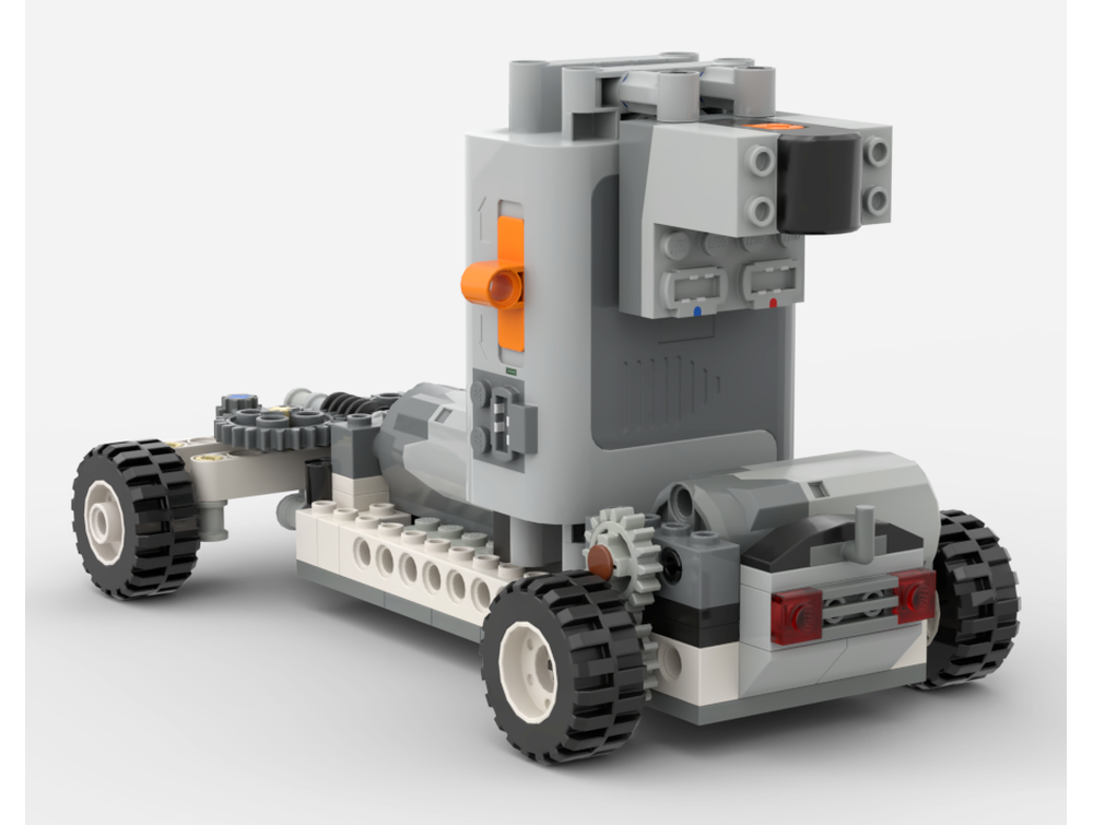 LEGO MOC-213482 Simple RC Car - Steering With Gear Worm Screw V1.0 by ...