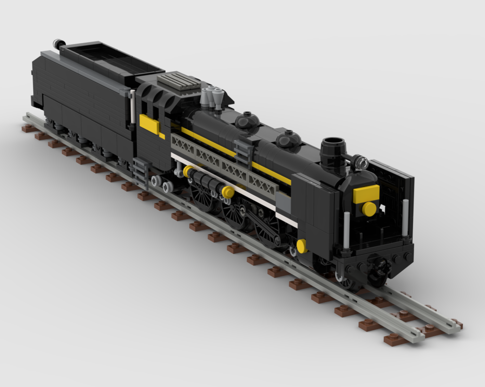 LEGO MOC Japanese national railways C51 steam locomotive by Patsal021 | Rebrickable - Build with ...