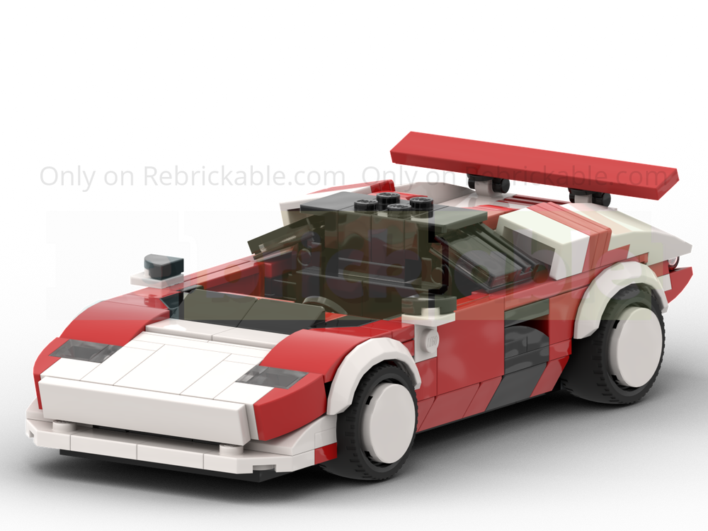 LEGO MOC Santa's Lambo Countach by OrHellPlaBricks | Rebrickable ...
