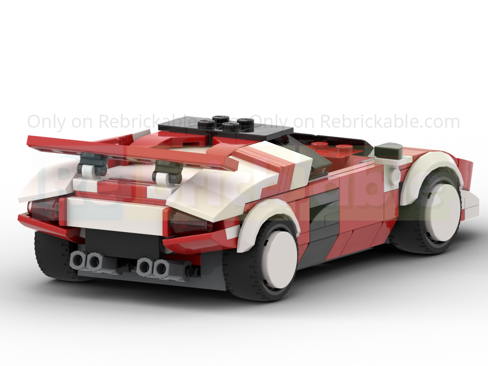 LEGO MOC Santa's Lambo Countach by OrHellPlaBricks | Rebrickable ...