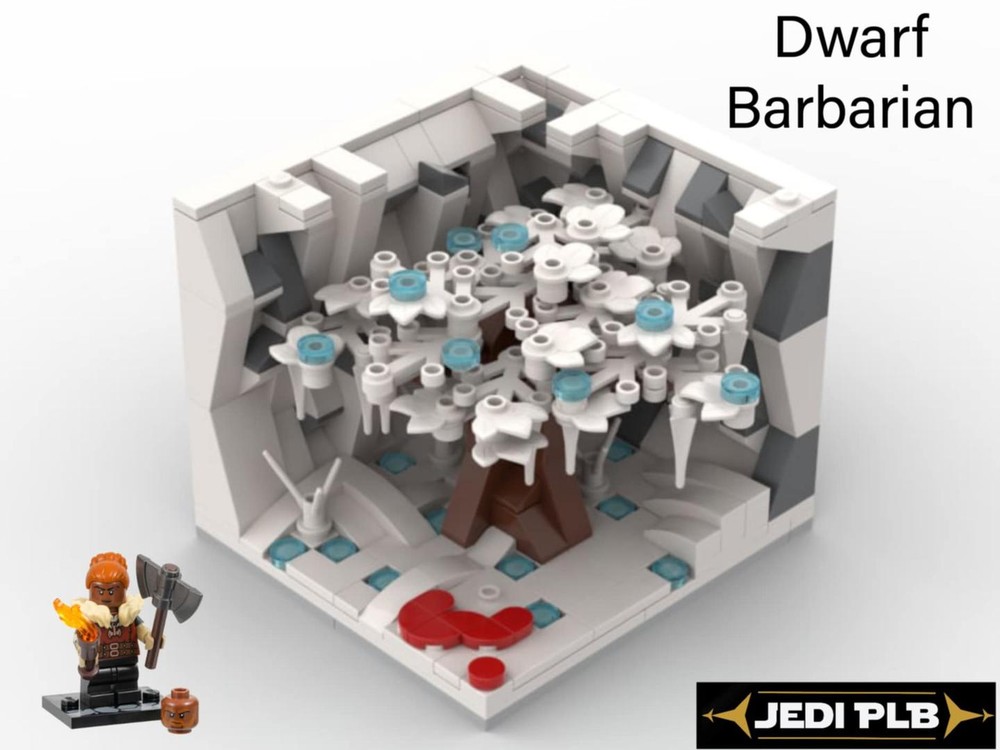LEGO MOC Dungeons And Dragons Dwarf Barbarian Display by Jedi Plb ...