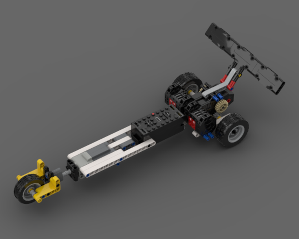 LEGO MOC Fast Rc Dragster V2 by Lego Technic 9 | Rebrickable - Build ...