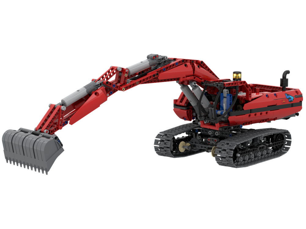 LEGO MOC 8043 Modernized Excavator by mla2 | Rebrickable - Build with LEGO