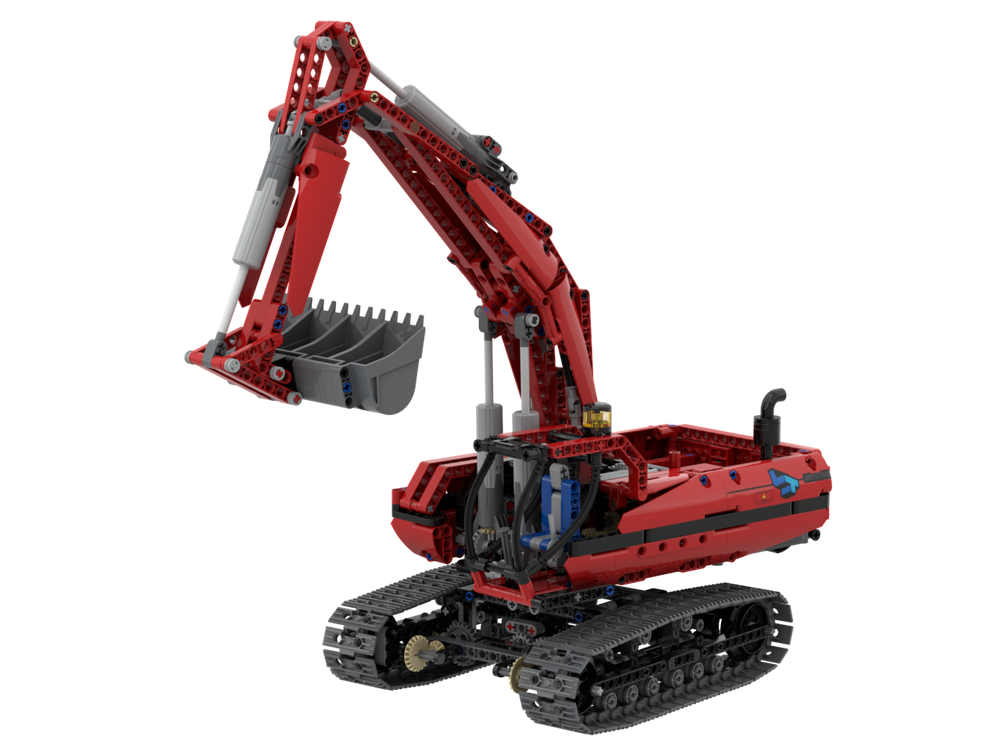 LEGO MOC 8043 Modernized Excavator by mla2 | Rebrickable - Build with LEGO