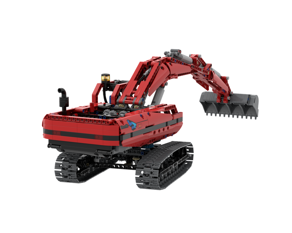 LEGO MOC 8043 Modernized Excavator by mla2 | Rebrickable - Build with LEGO