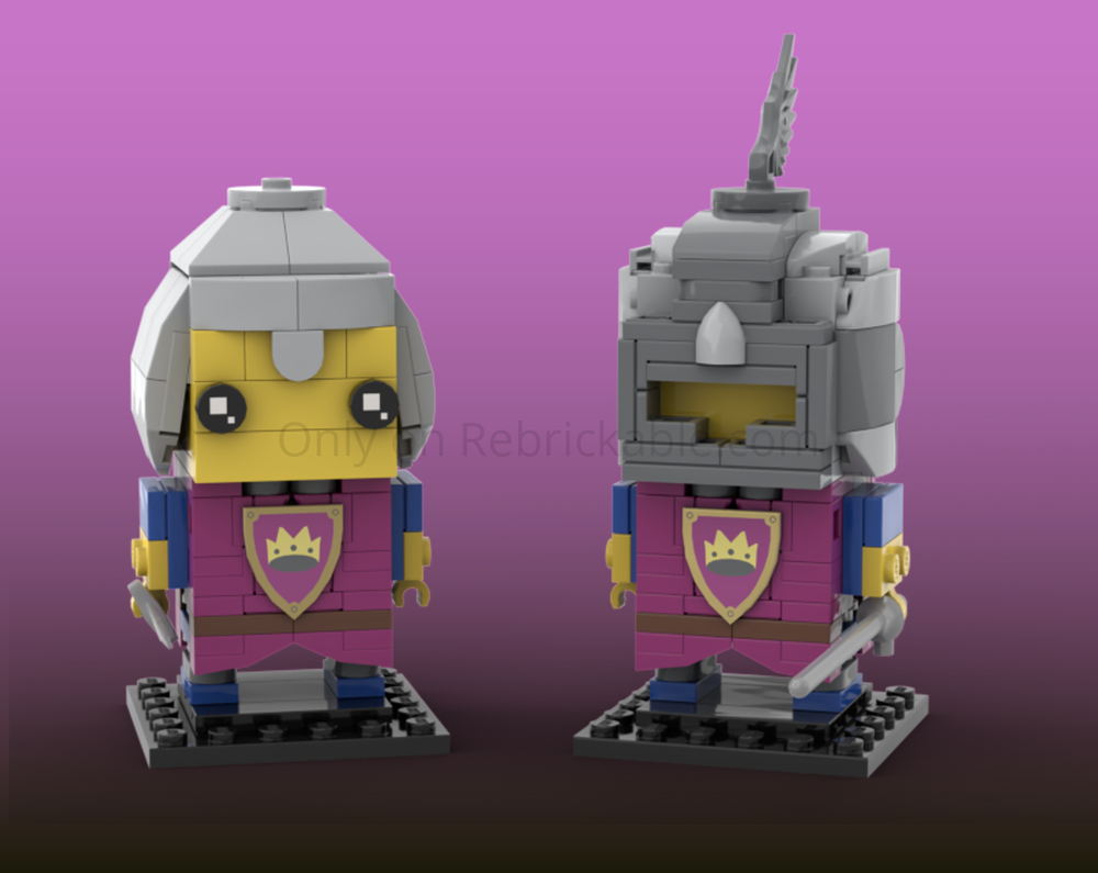 LEGO MOC Yellow Castle knights Brickheadz by raguidel | Rebrickable ...