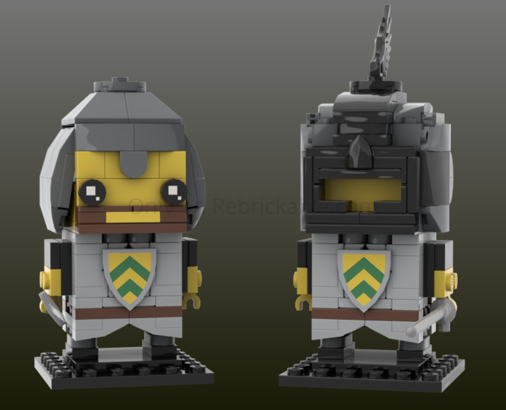 LEGO MOC Black yellow castle knights brickheadz by raguidel ...