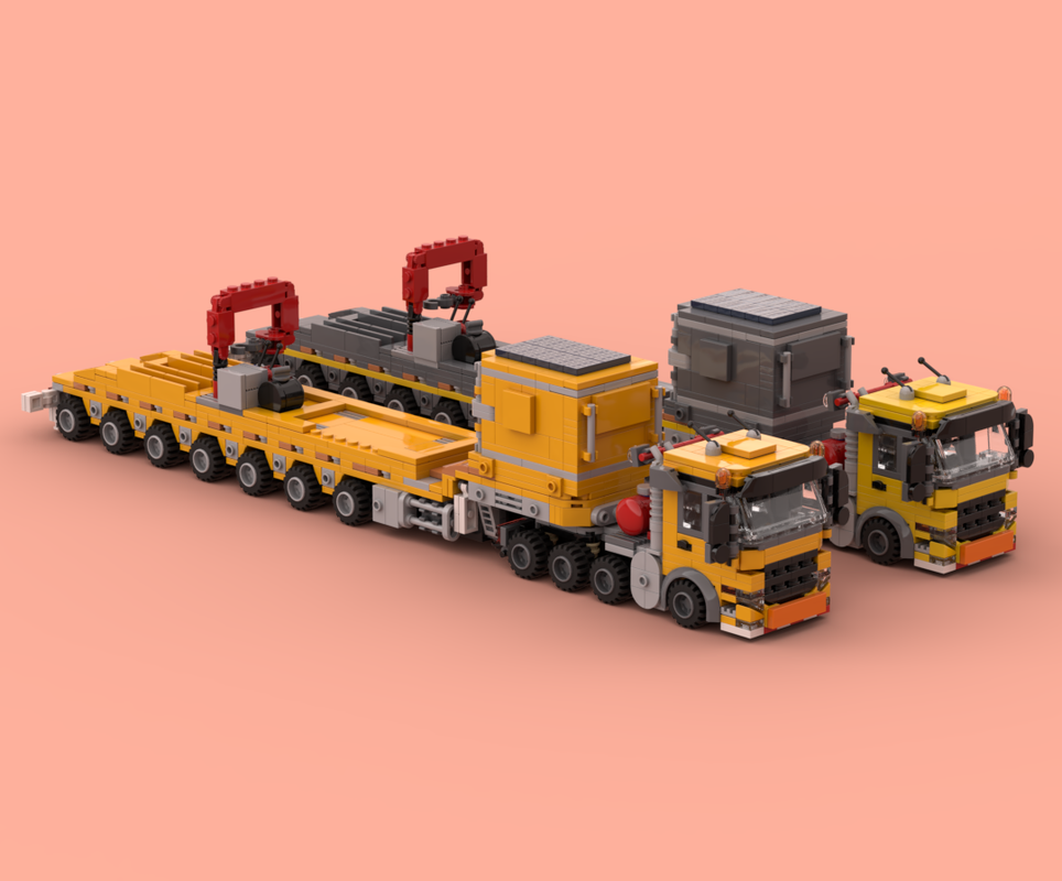LEGO MOC Construction Truck and Ballast Low-Loader Trailer by Wacky ...