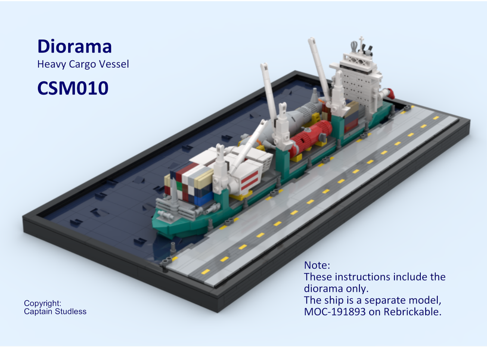 LEGO MOC Diorama - Heavy Cargo Ship - CSM010 by Captain.Studless ...