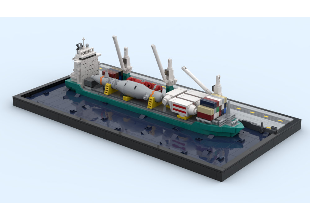 LEGO MOC-213611 Diorama - Heavy Cargo Ship - CSM010 by Captain.Studless ...
