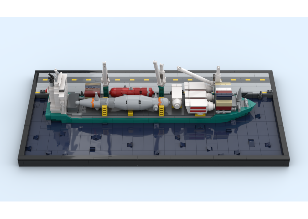 LEGO MOC-213611 Diorama - Heavy Cargo Ship - CSM010 by Captain.Studless ...