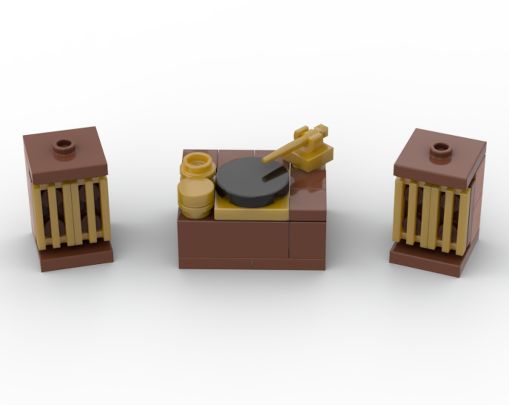 LEGO MOC vintage record player by EBbuilds | Rebrickable - Build with LEGO