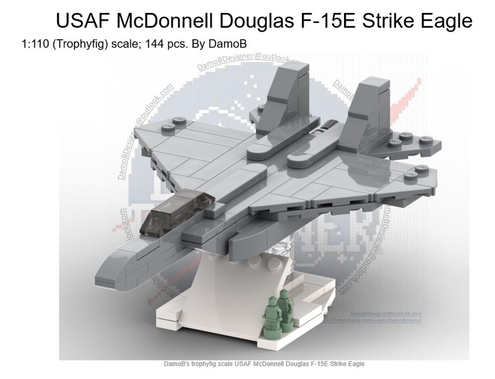 LEGO MOC USAF McDonnell Douglas F-15E Strike Eagle by DamoB ...