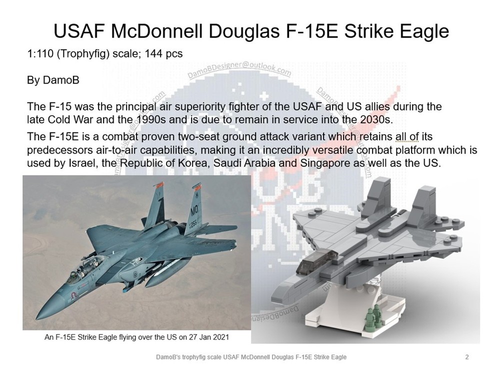 LEGO MOC USAF McDonnell Douglas F-15E Strike Eagle by DamoB ...