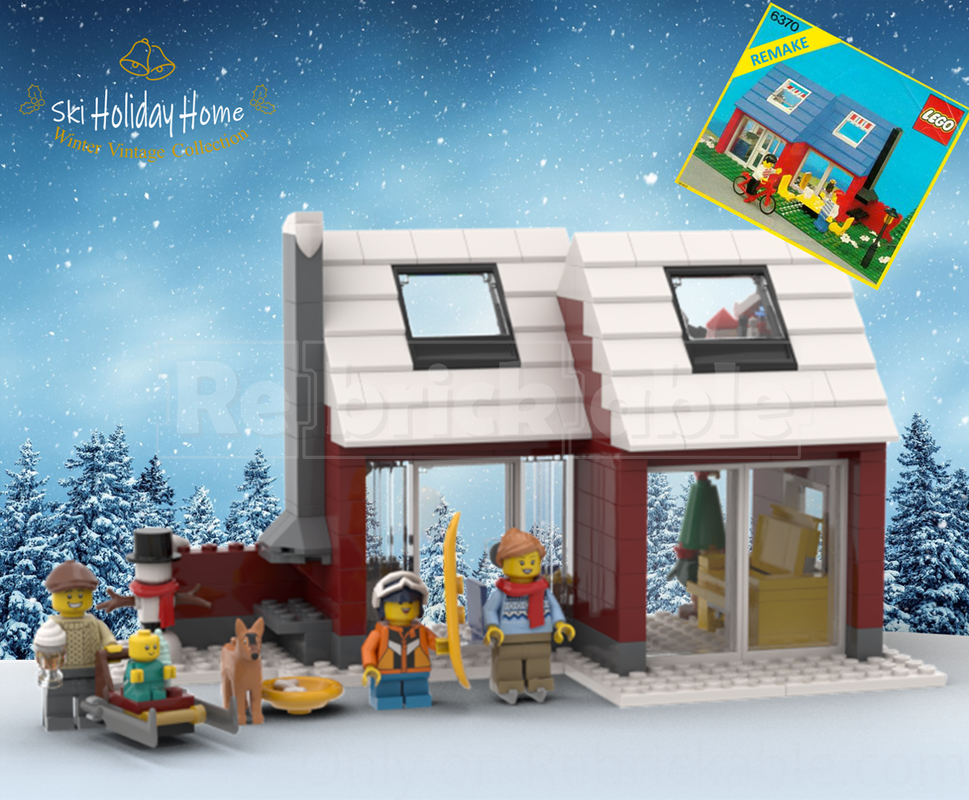 LEGO MOC Ski holiday home by brickholmbuilds | Rebrickable - Build with ...
