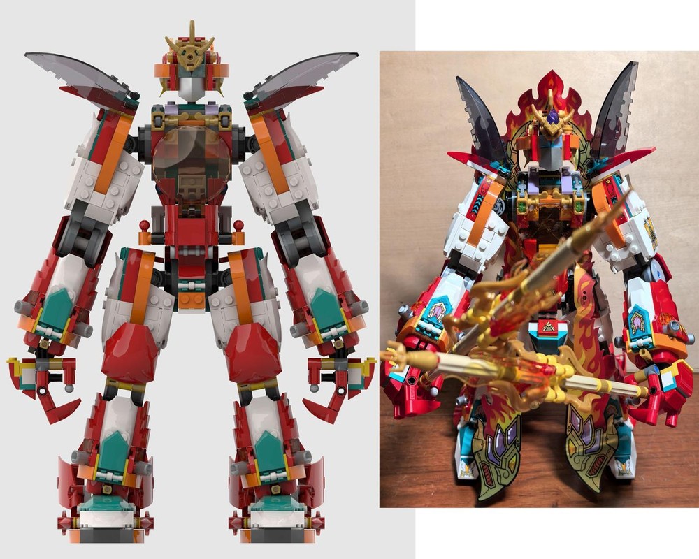 LEGO MOC-213651 SIX ARMS NEZHA MECHA （ 2x80057 sets） by uminuo ...