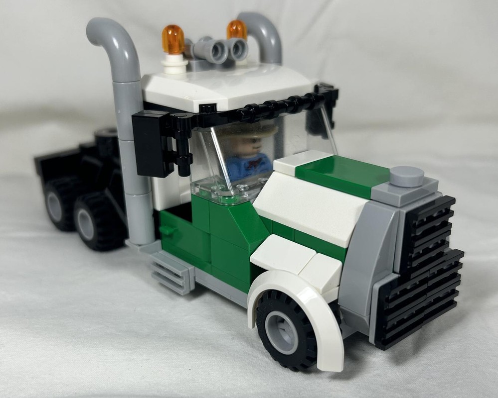 LEGO MOC Small Semi Truck by legoGoneGaming | Rebrickable - Build with LEGO