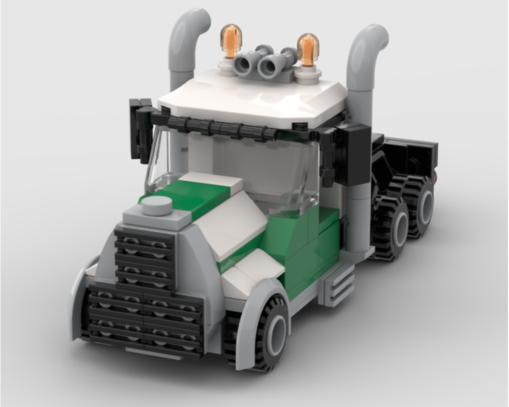 LEGO MOC Small Semi Truck by legoGoneGaming | Rebrickable - Build with LEGO