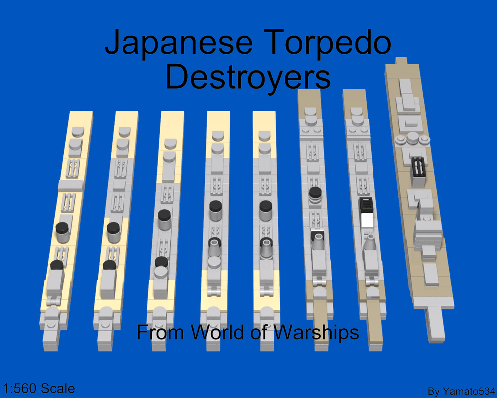 LEGO MOC 1:560 Scale Japanese Torpedo Destroyers by yamato534 ...