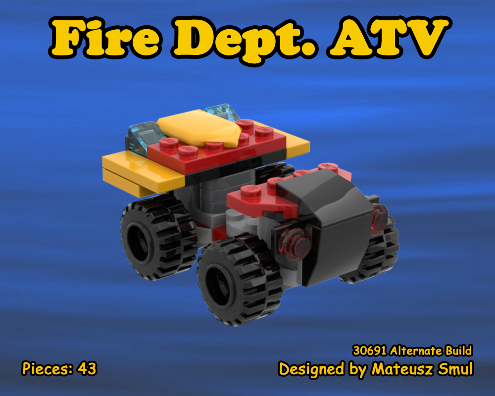 LEGO MOC Fire Department ATV by DonPadreMateo | Rebrickable - Build ...
