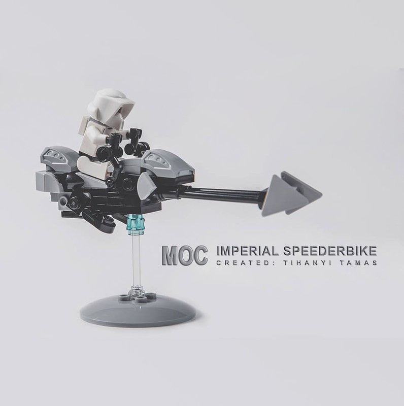 Lego Moc Imperial Speederbike By Tiha69 Rebrickable Build With Lego