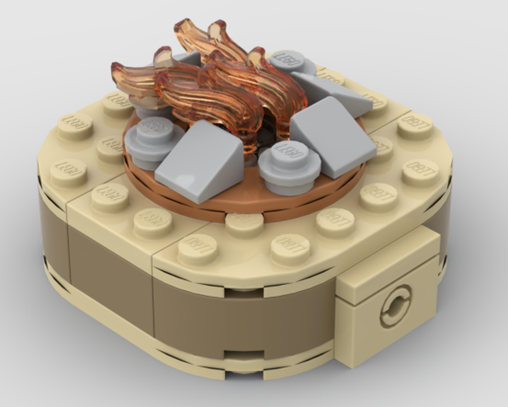 LEGO MOC Exiled Obi-Wan Bonfire (with lightbrick) by br1ckmate ...