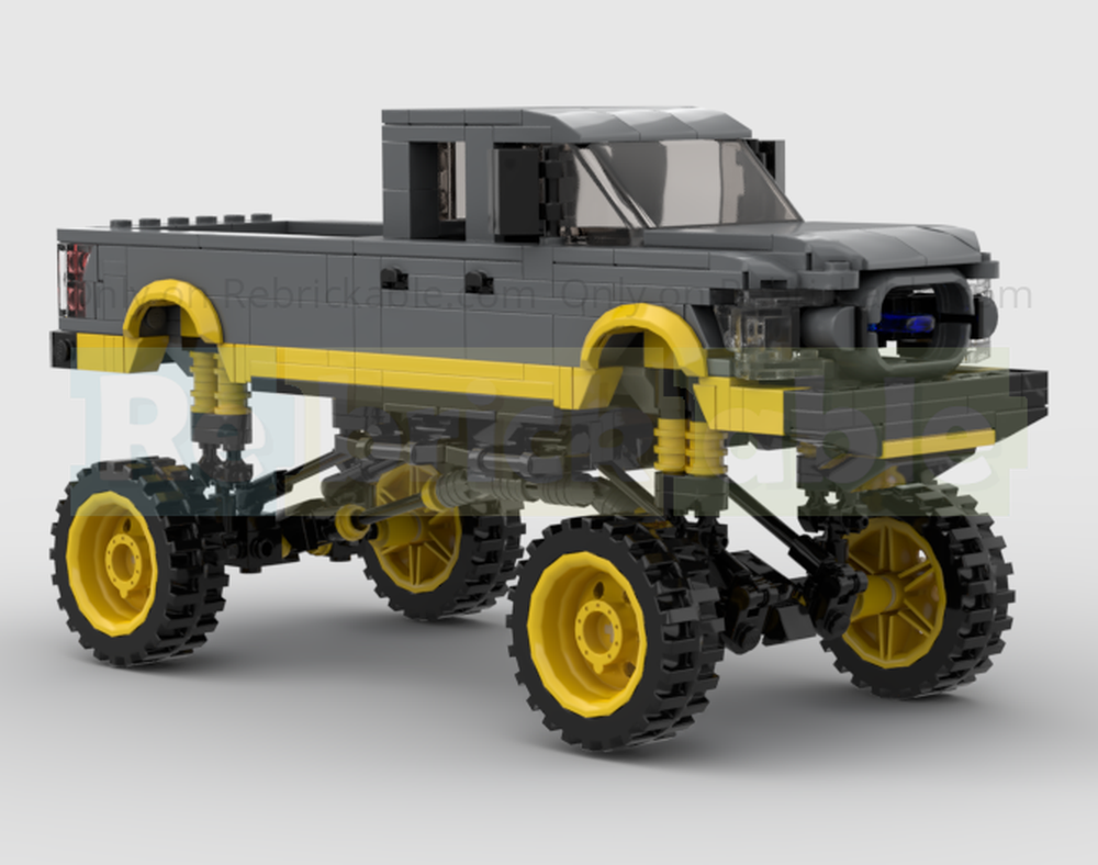 LEGO MOC Ford F250 Sema Style Show Truck by BrickMOCery | Rebrickable ...