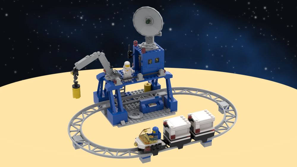 LEGO MOC Classic Space Reimagined Rail Train Supply Station MOC by ...