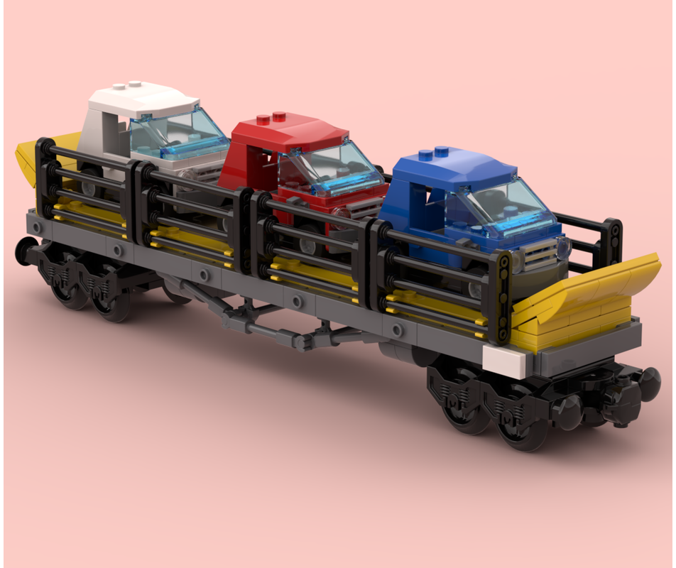 LEGO MOC Motorail Carflat Transporter by Wacky | Rebrickable - Build ...