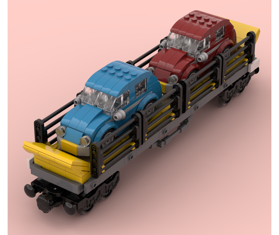 LEGO MOC Motorail Carflat Transporter by Wacky | Rebrickable - Build ...