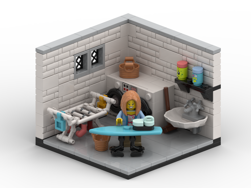 LEGO MOC-213767 Laundry Room by BrickHappens | Rebrickable - Build with ...