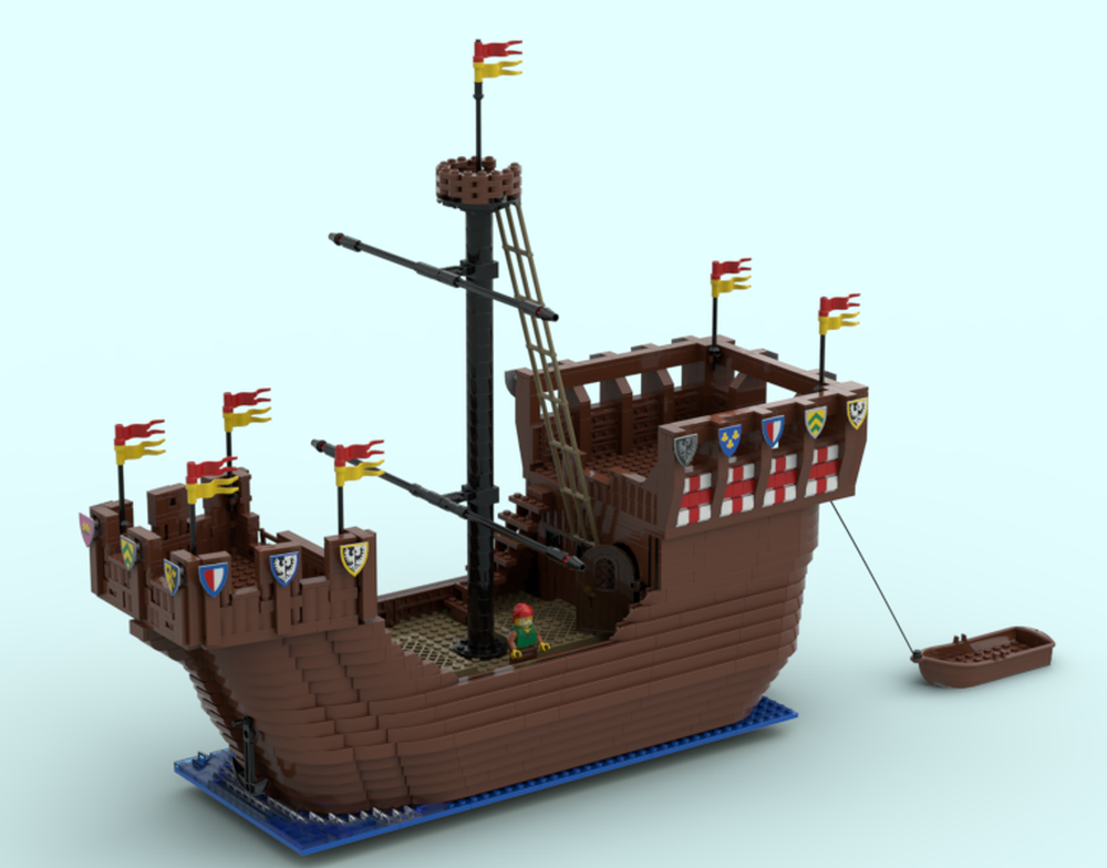 LEGO MOC-213785 Medieval "Castle-Ship" (Great Cogue) by Castle_Builder ...