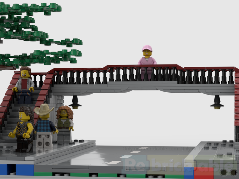 LEGO MOC City Walkway Overpass by NorwegianTater | Rebrickable - Build ...