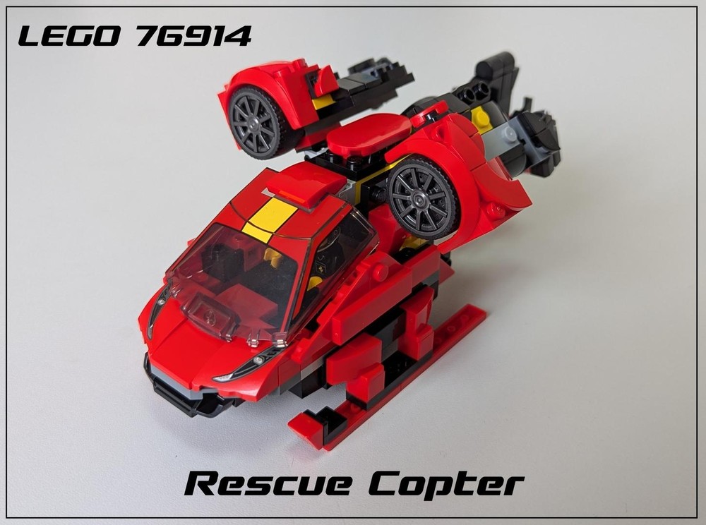 LEGO MOC 76914 Rescue Copter by Kirvet | Rebrickable - Build with LEGO