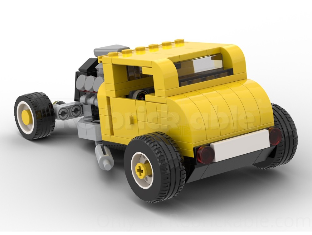 LEGO MOC Hot-Rod 8 stud by AlessandroMaffioli | Rebrickable - Build ...