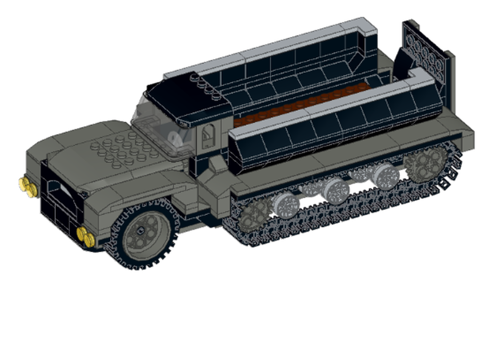 LEGO MOC Half- Track Troop Transporter by militarybricks1 | Rebrickable ...