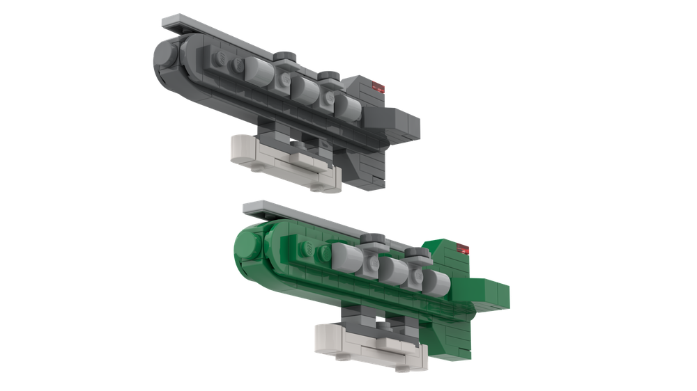 LEGO MOC Airship Vauhgray (Microscale) by Shturmovik | Rebrickable ...