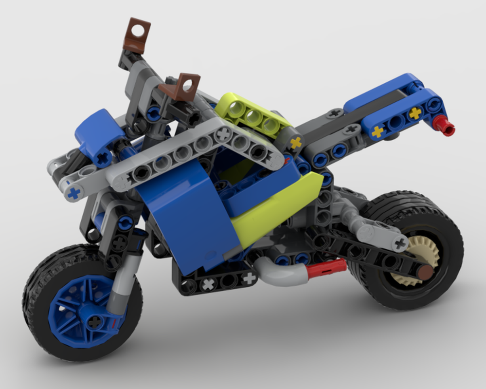 LEGO MOC 42164 Touring Motorbike by cocoacao | Rebrickable - Build with ...