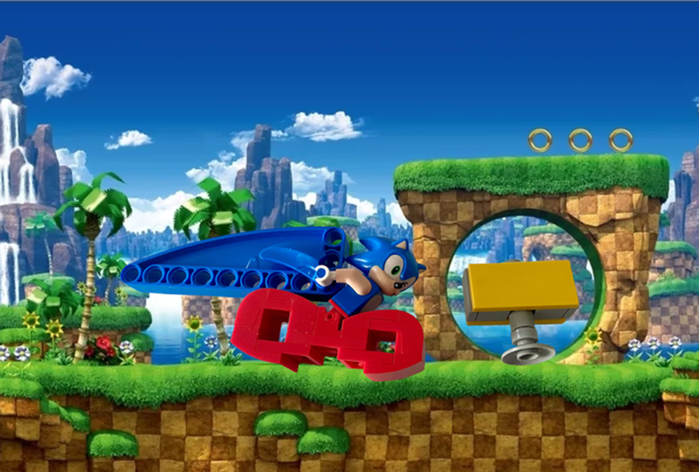 LEGO MOC sonic super peel out , speed trail and goal plate by ...