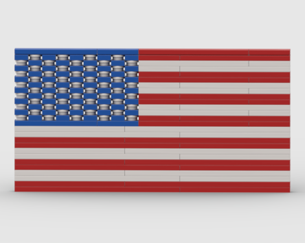 LEGO MOC American Flag by Caroholic | Rebrickable - Build with LEGO