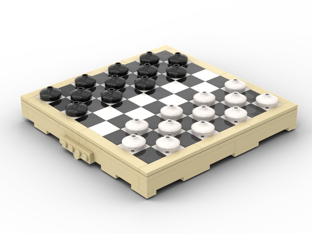 LEGO MOC Portable checker game by emixam2 | Rebrickable - Build with LEGO
