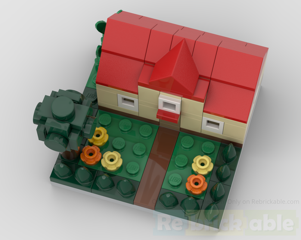 LEGO MOC Suburban Microscale Home by thebricksandmagic | Rebrickable ...