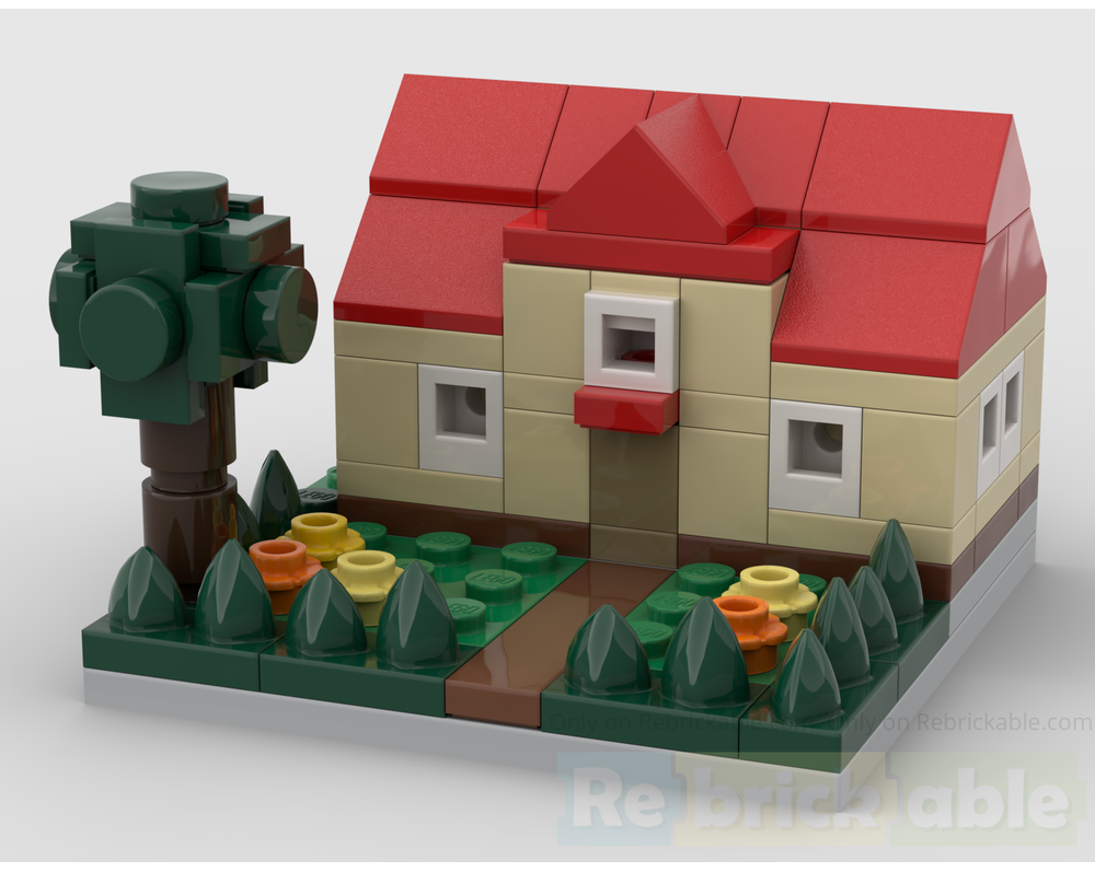LEGO MOC Suburban Microscale Home by thebricksandmagic | Rebrickable ...
